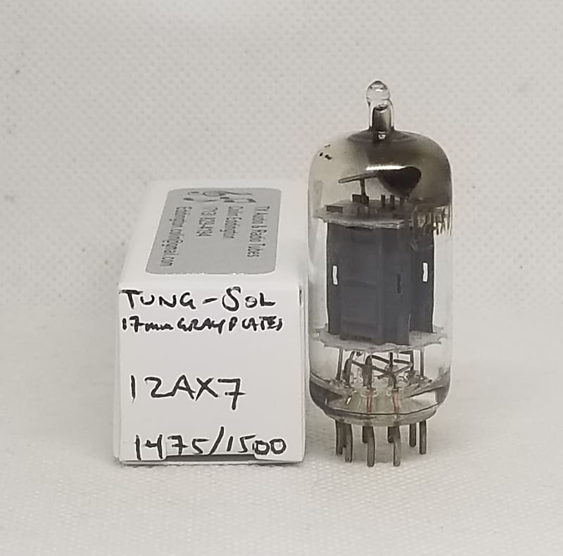 Tung-Sol 12AX7 Gray Plate Dimple-D Getter Balanced Single NOS | Reverb
