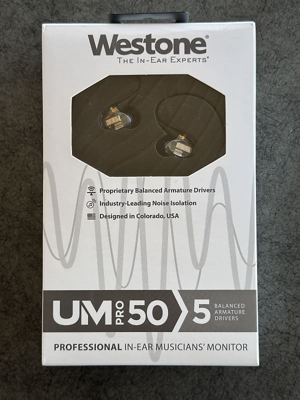 Westone UM Pro 50 In Ear Monitors Headphones 5 Driver | Reverb