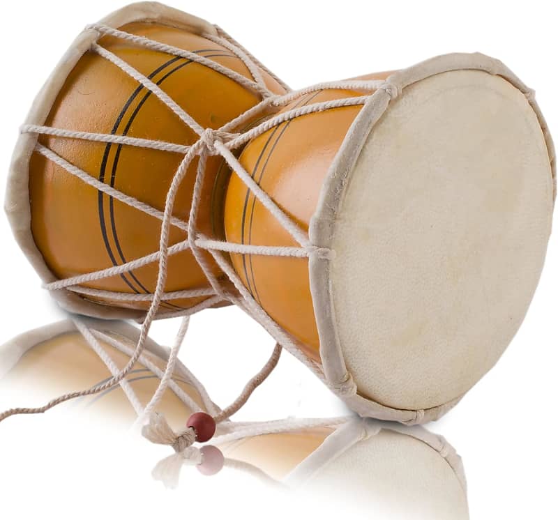 Naad Handmade Wooden & Leather Classical Indian Folk Dumroo | Reverb