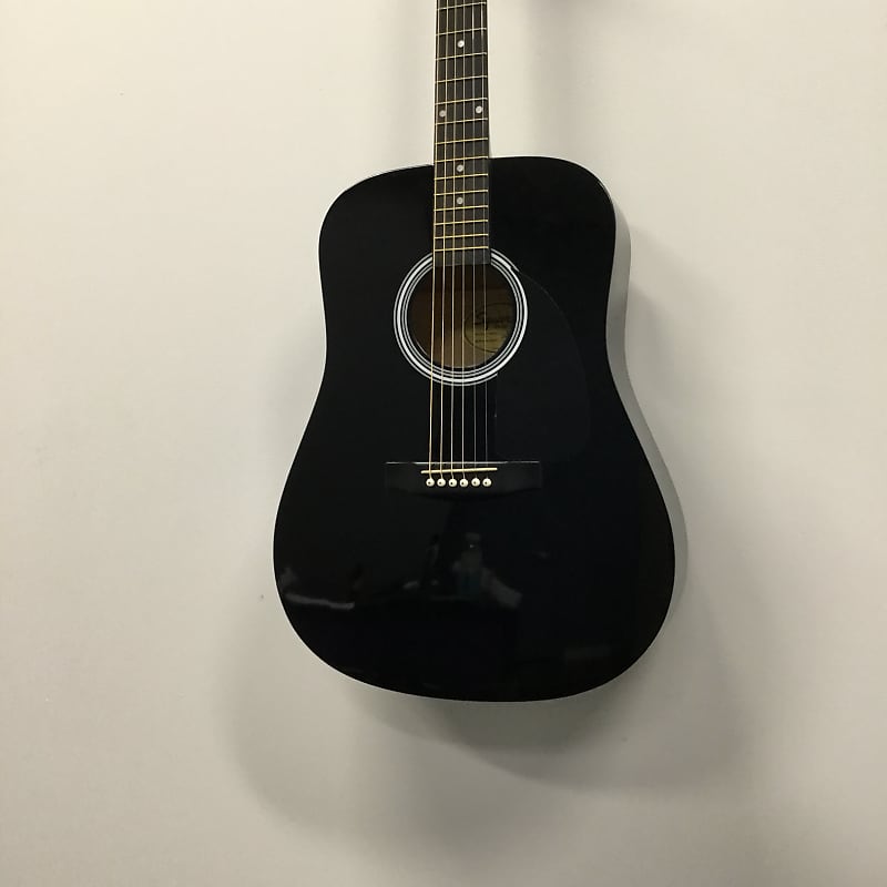Squier SA-150 Dreadnought Black | Reverb