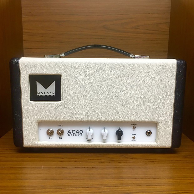 Morgan AC40 Deluxe White/Black Paisley | Reverb