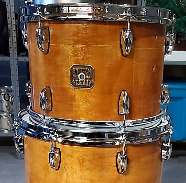 Gretsch tom drum 1980 - Satin Maple Shellac | Reverb