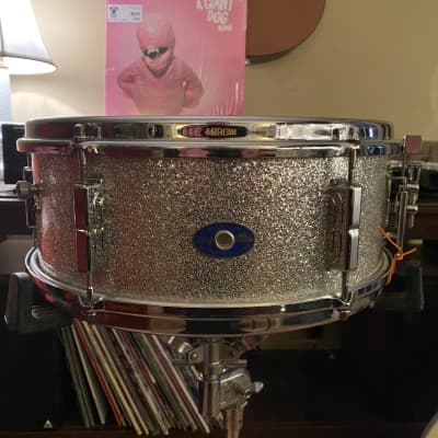 Leedy Frank Capp 5.5x14 snare drum 1960s Silver Sparkle | Reverb
