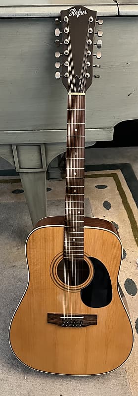 Hofner 12 String Acoustic Guitar 80’s(?) Natural | Reverb