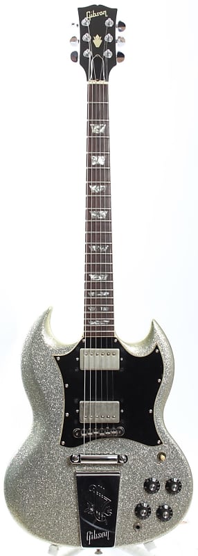 1970 Gibson SG Standard silver sparkle | Reverb