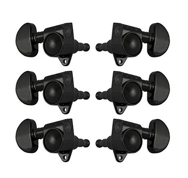 Grover Rotomatic Tuners - 3 x 3 - Black | Reverb