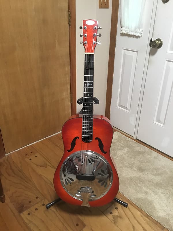 Mosco String Works Large Body Square Neck 2018 - Red-orange | Reverb