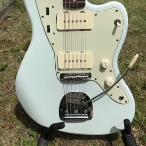 Fender VM Jazzmaster Sonic Blue with Matching Headstock | Reverb
