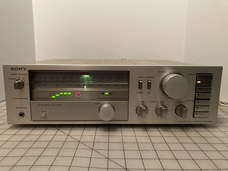 1979 Sony STR-V25 Receiver Amplifier Silver Finish Tested and | Reverb