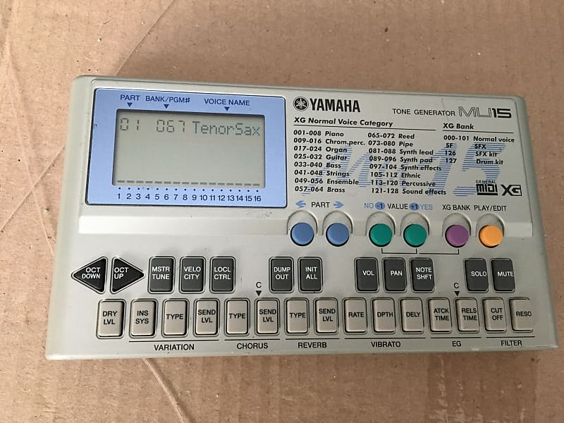 Yamaha MU15 Midi sound module. Sound generator | Reverb