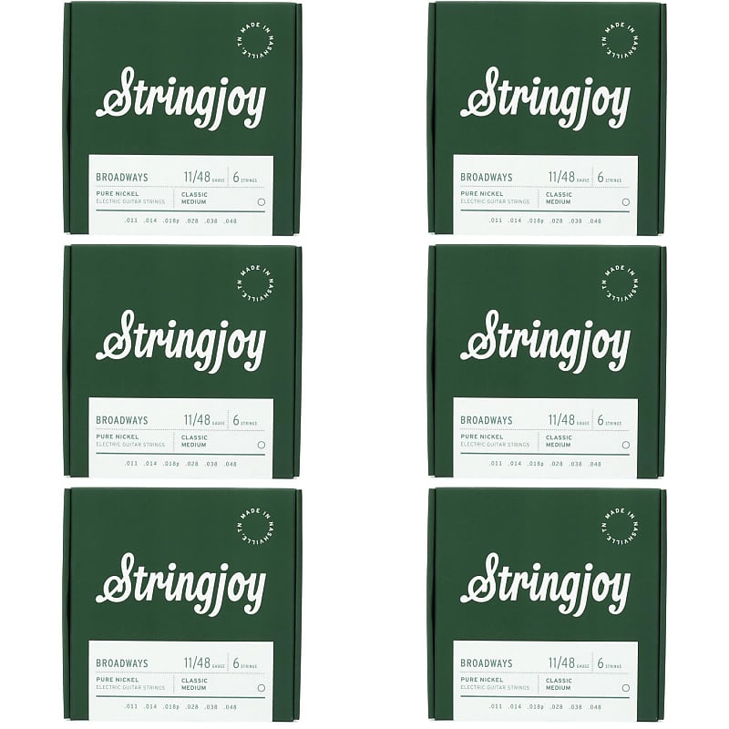 Stringjoy Broadways Classic Pure Nickel Electric Guitar | Reverb