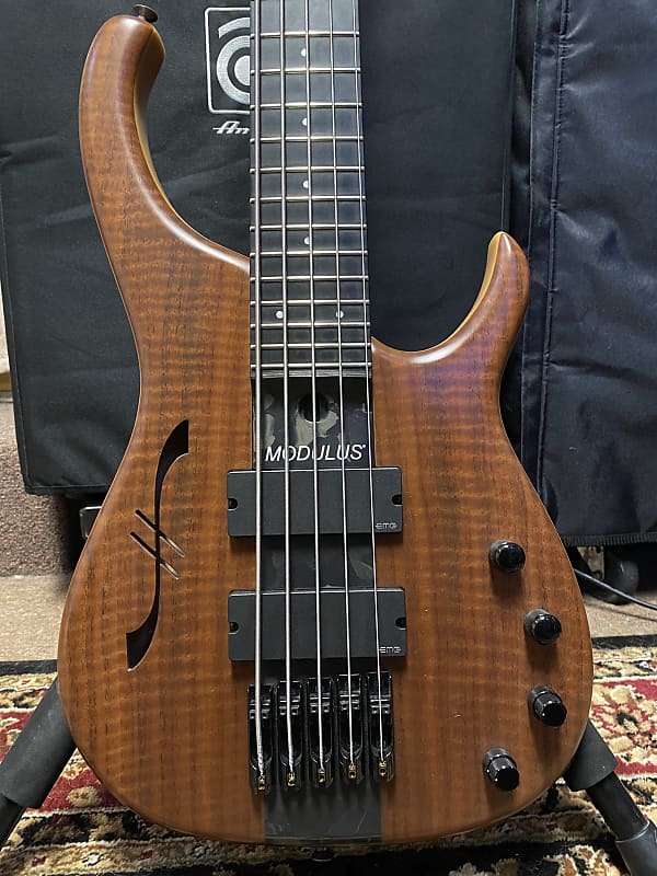 2017 Modulus Quantum 5 34 Inch Semi-Hollow Body Figured | Reverb