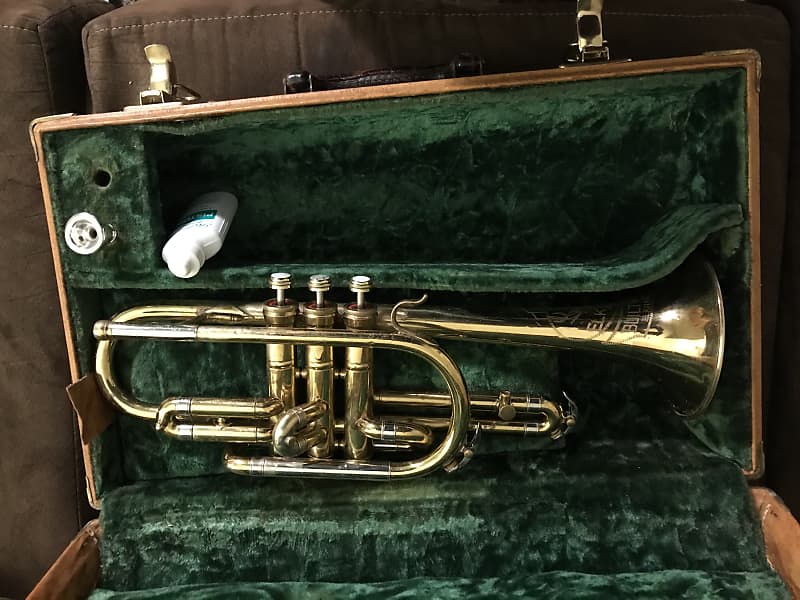 rare Buescher Trumpet/Coronet Elkhart 1950’s Brass | Reverb