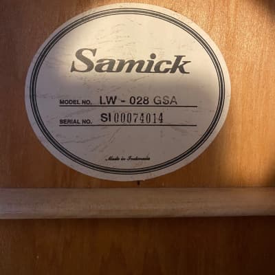Vintage Samick Solid LW-028 GSA Acoustic Guitar | Reverb