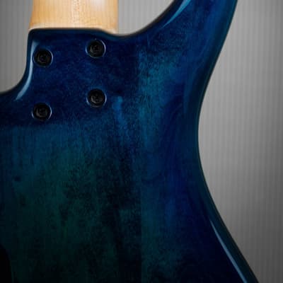 1997 Pedulla Thunderbolt 5-String Bass Blue Green Sunburst | Reverb