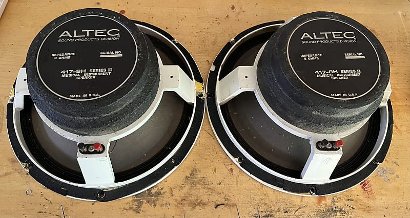 Altec Lansing 417-8H Series II 8 ohm speaker pair | Reverb