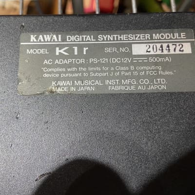 Kawai K1R Rackmount Digital Synthesizer Module | Reverb