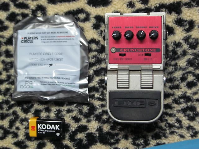 used Line 6 Crunchtone Overdrive / Distortion + battery & | Reverb