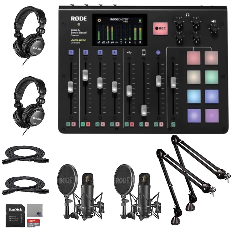 Rode RODECaster Pro with 2x Rode NT1 Kit Large-Diaphragm | Reverb