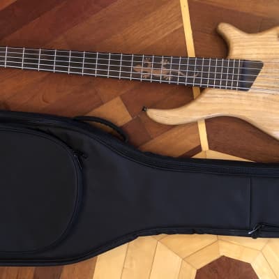 Warmoth USA Gecko 5 String Natural Active Bass Guitar w/ | Reverb