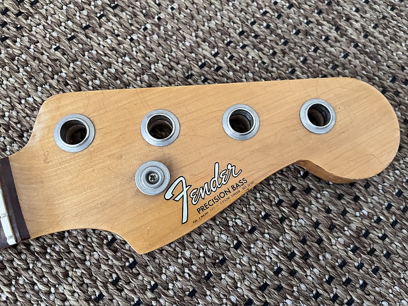1966 Fender Precision guitar neck rosewood | Reverb Canada