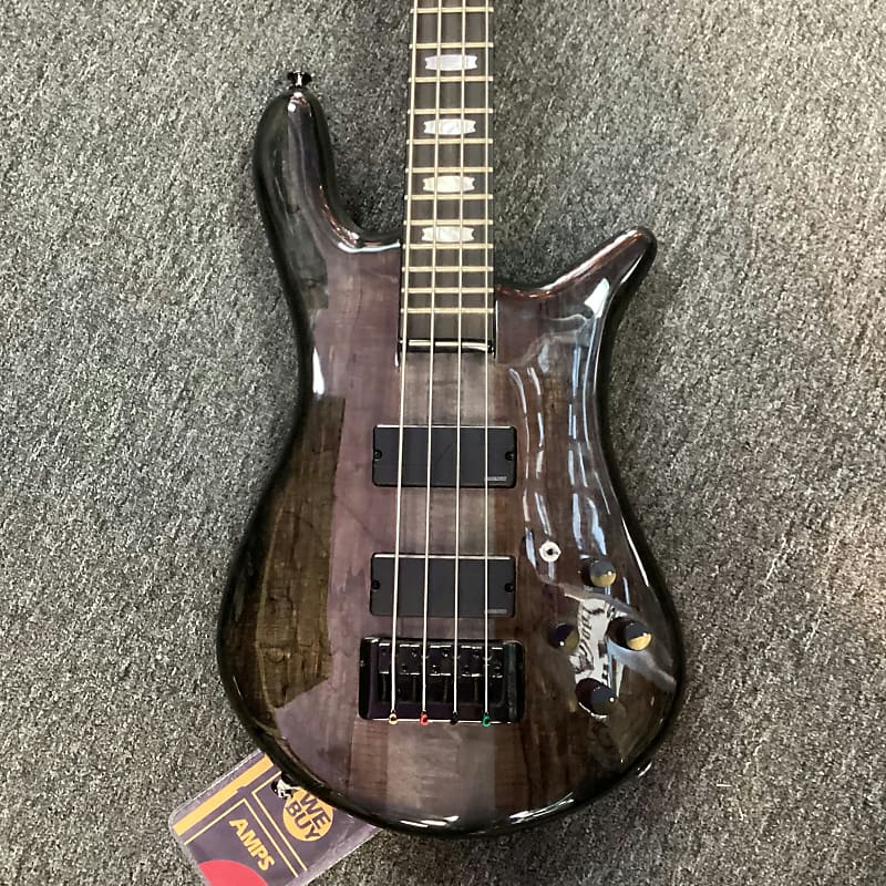 Spector Euro 4 LT Fishman - Transparent Black | Reverb
