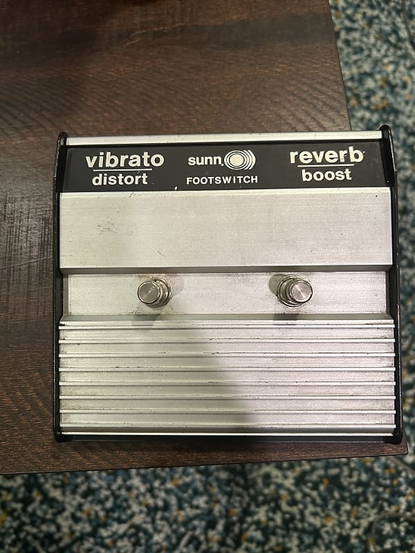 Sunn Vibrato Distort, Reverb Boost Pedal 1970s | Reverb