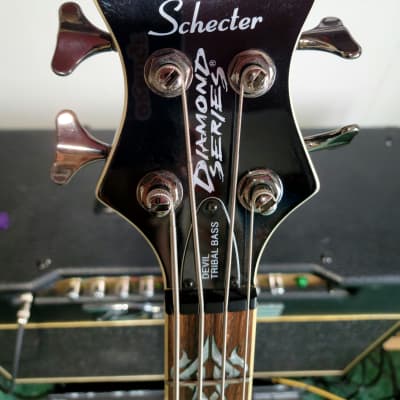 Schecter Devil Tribal Bass Guitar | Reverb