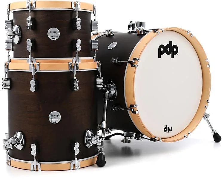 PDP Concept Maple Classic 3pc Bop Drum Kit - "Walnut w/ | Reverb