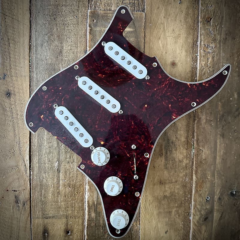 Fender Stratocaster loaded pickguard tortoise | Reverb