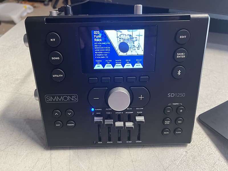 Simmons Sd1250 electric drum module with wire harness | Reverb