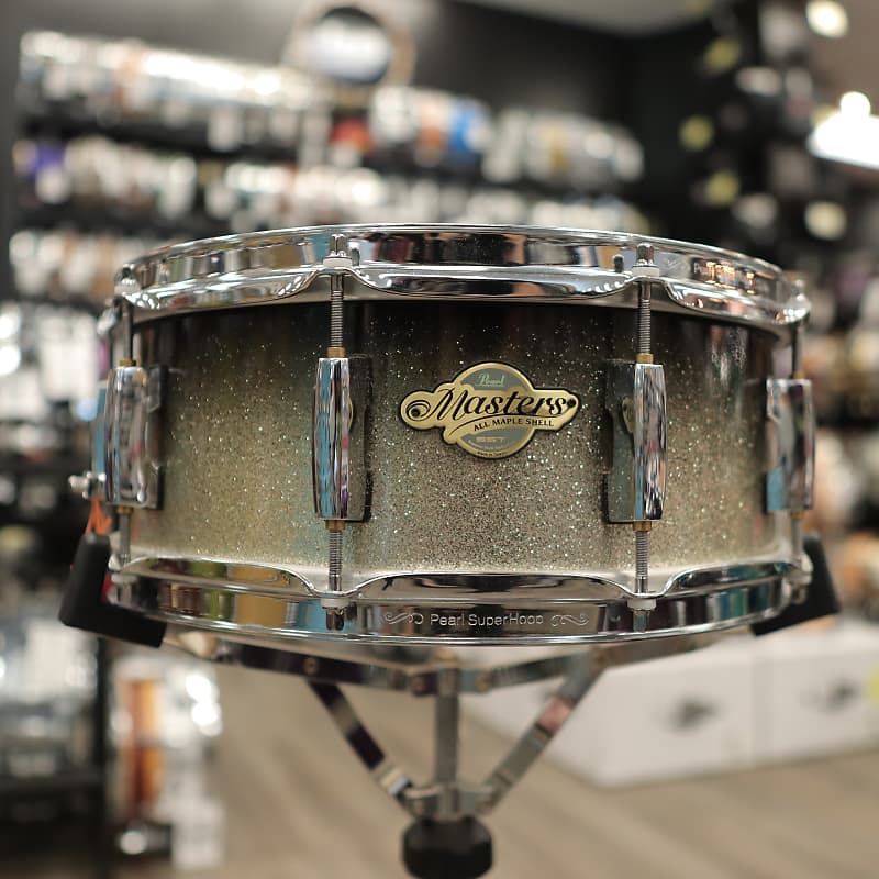 Used Pearl Masters MCX Maple 5.5x14" Snare Drum (Black | Reverb