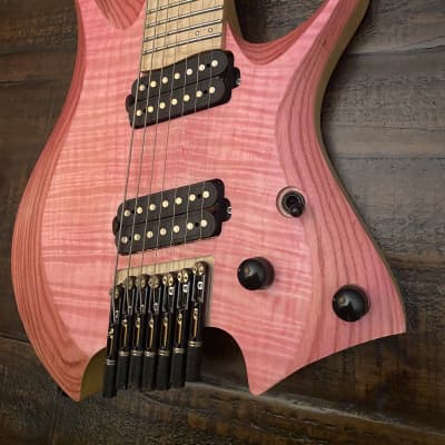 NK headless 7 string guitar Pink Strandberg Killer. | Reverb UK