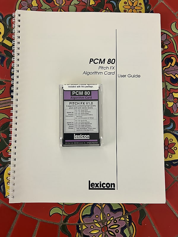 Lexicon PCM80 Pitch FX Algorithm Card | Reverb