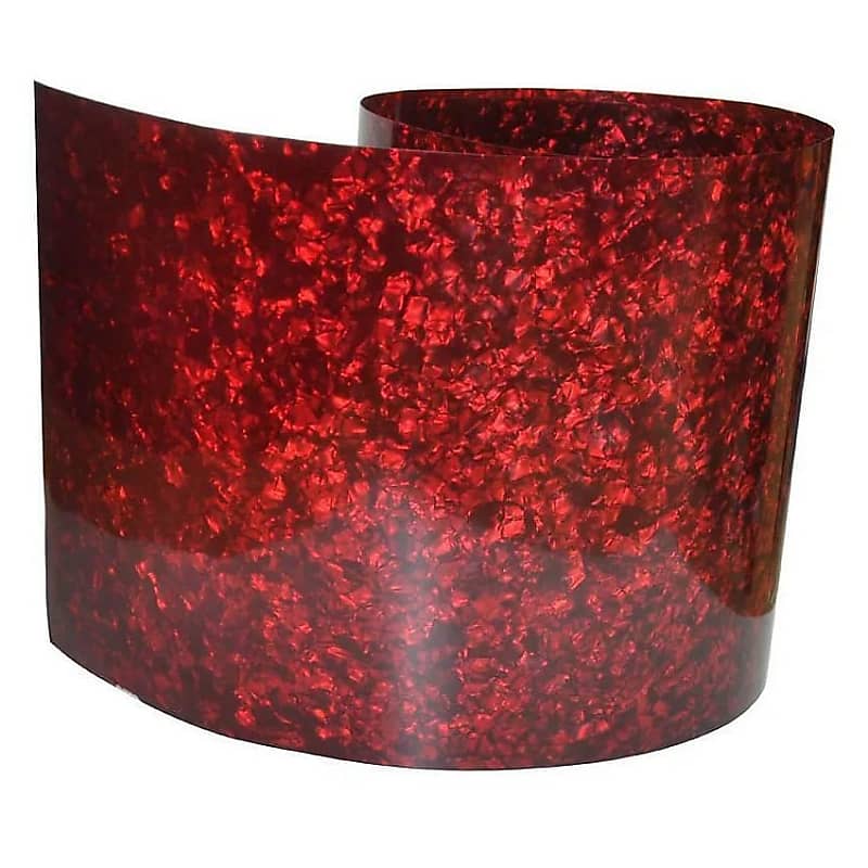 Stuff For Drummers Acetate Drum Wrap -Red Pearl 2 Full Sheets | Reverb