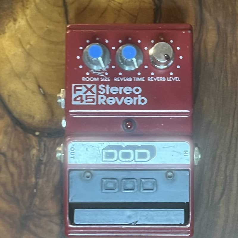 DOD FX45 Stereo Reverb 1986 - Red - Rare!! | Reverb