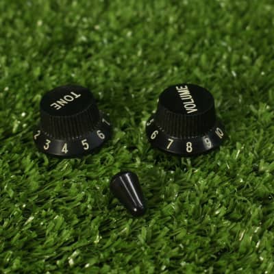 Ibanez Knobs Colored Replacement with Switch Tip - Black | Reverb