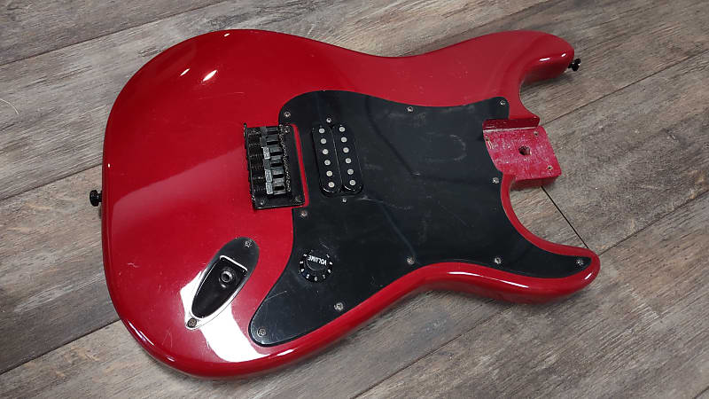 Stratocaster Body - Red Metallic Fixed Bridge Single | Reverb