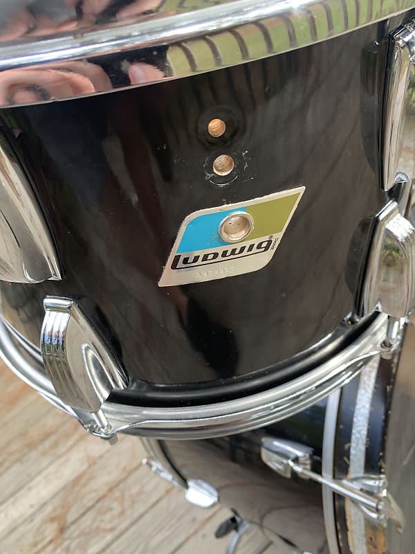 Ludwig 6 ply 1970s Black Cortex | Reverb