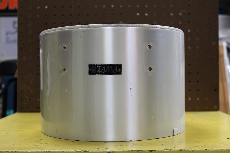 1980s Tama Imperialstar 8x12 Tom Tom Shell in Metallic White | Reverb
