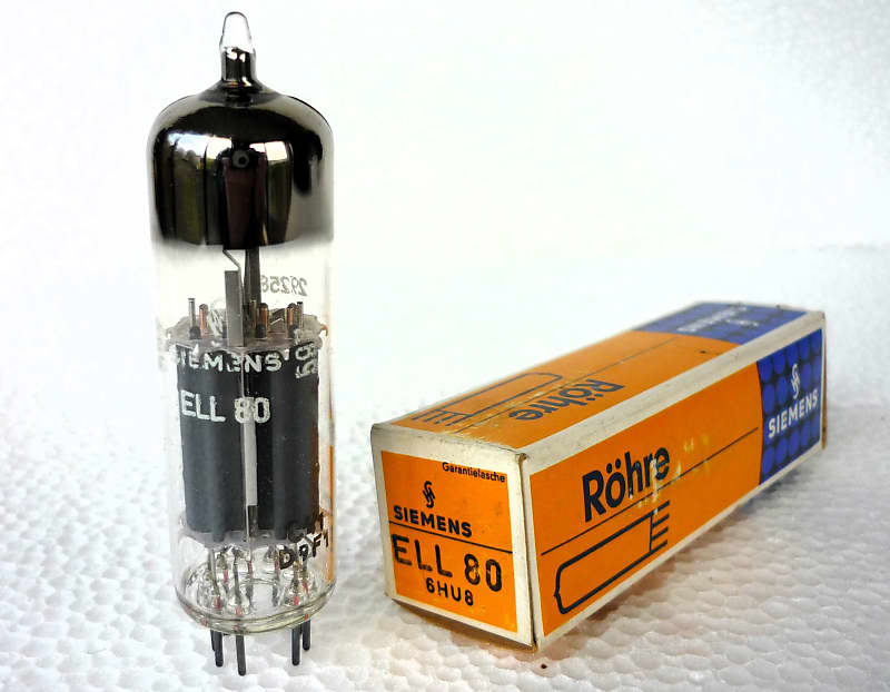 Vintage ELL80 (6HU8) tube, Siemens made in Germany, NOS, NIB, | Reverb