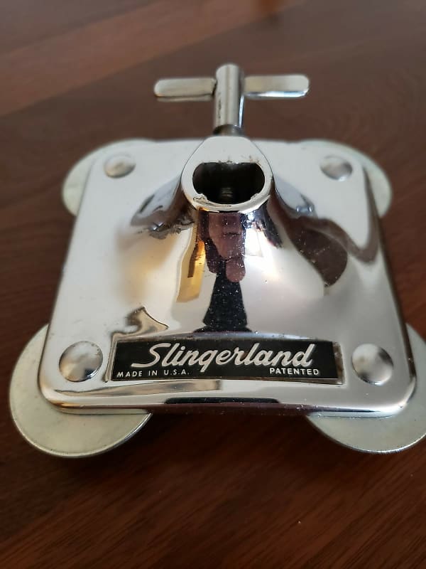 Slingerland Bass Drum Tom Mount Complete 70's Chrome | Reverb