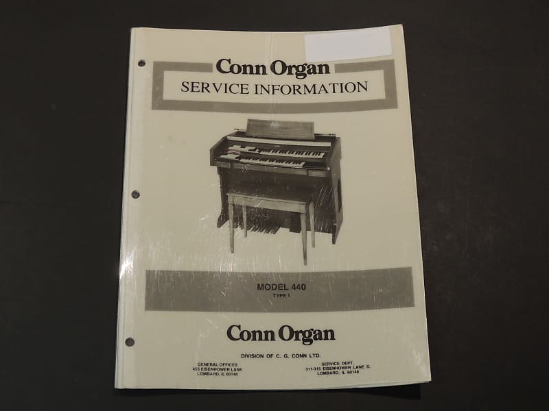 Conn Model 440 Type 1 Service Manual [Three Wave Music] | Reverb