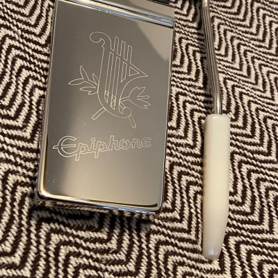 Killer Engraved Epiphone Long Maestro Nickel Vibrola Lyre | Reverb