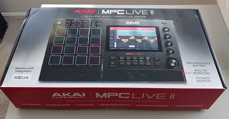 Akai MPC Live 2 Black w/Decksaver, Box and AC | Reverb