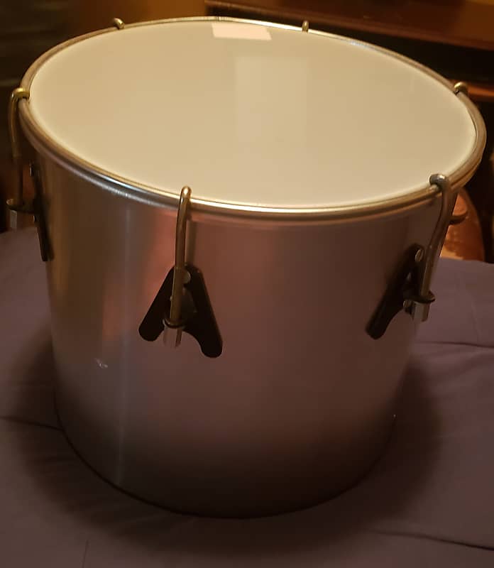 Set of 10" and 12" Brazilian Drums, Repique de Mao, Aluminum | Reverb