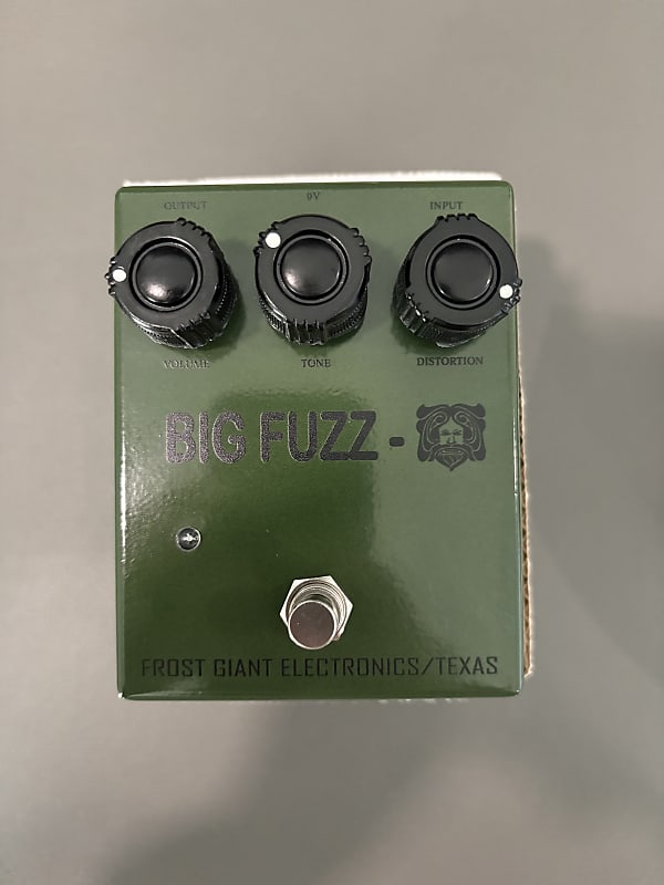 Frost Giant Electronics Big Fuzz Green Russian Bubble Font | Reverb
