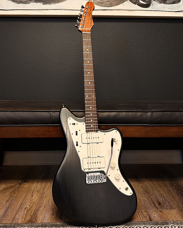 Riley Super 58' Charcoal Frost Metallic Nitro | Reverb