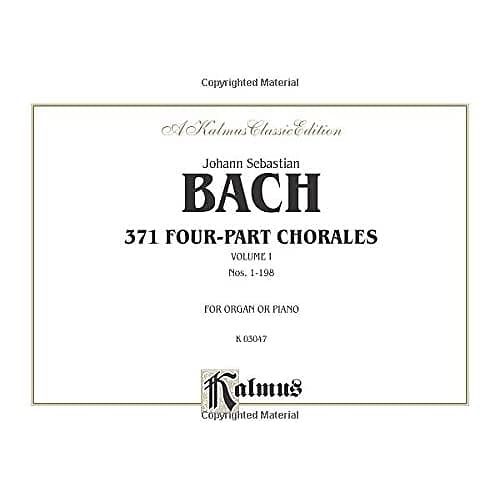 Johann Sebastian Bach 371 Four-Part Chorales: Numbers 1-198 | Reverb