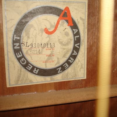 Vintage 90's Alvarez 5214 Regent Series Acoustic | Reverb Deutschland